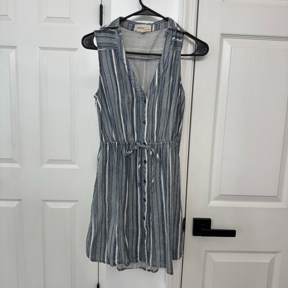 BeBop | Dresses | Bebop Blue And White Striped Mini Dress | Poshmark